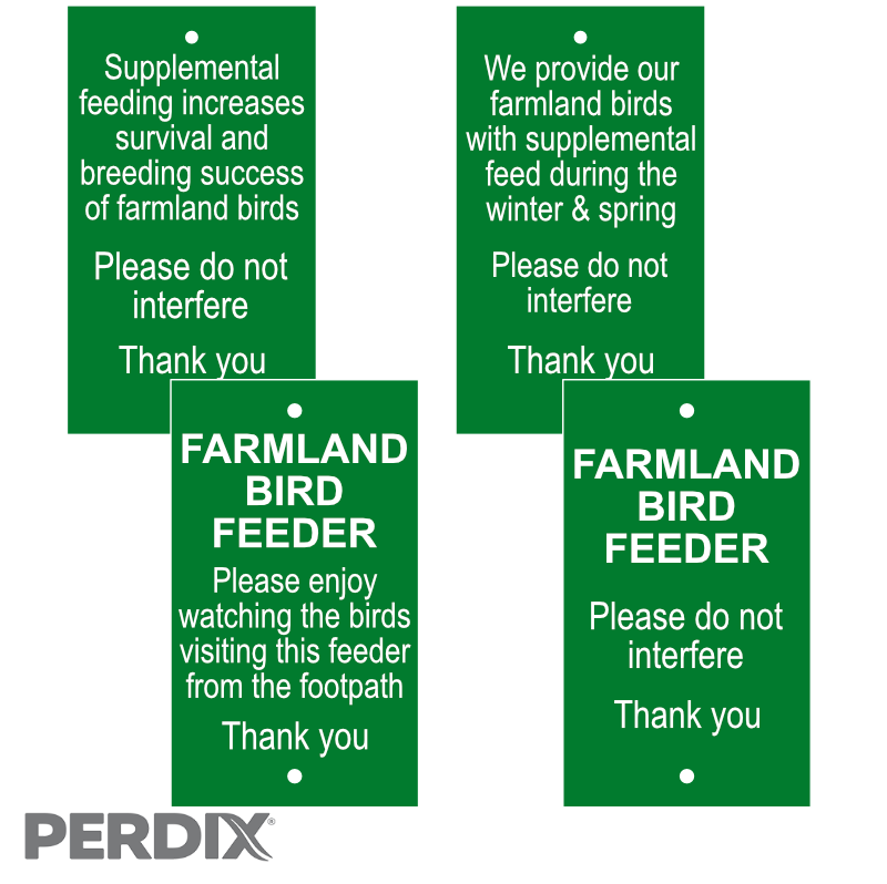 Farmland Bird Feeder Information Sign — Perdix Wildlife Supplies