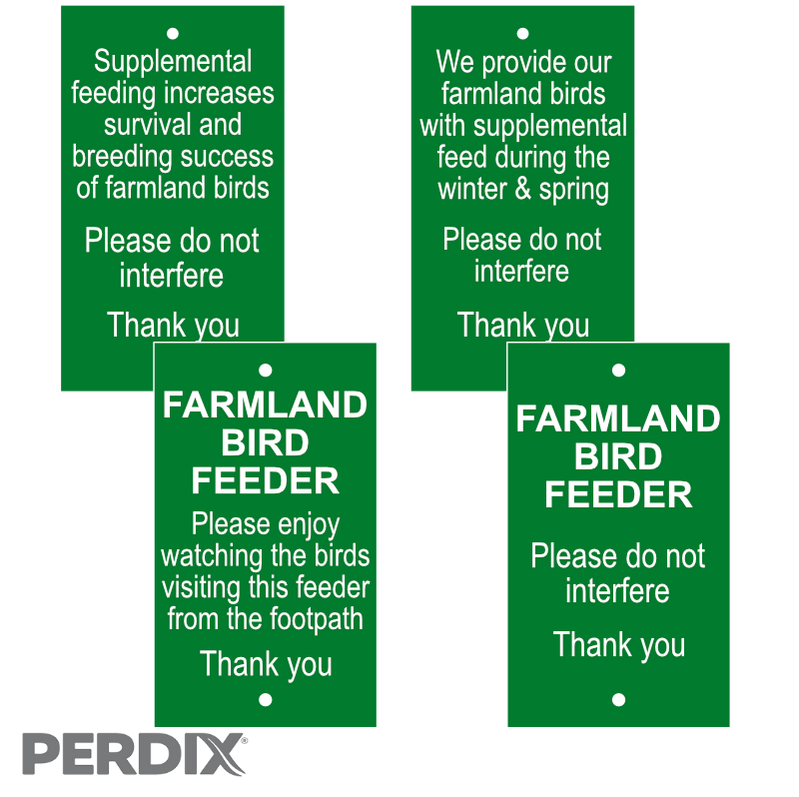 Feeding Information Signs - Perdix Wildlife Supplies