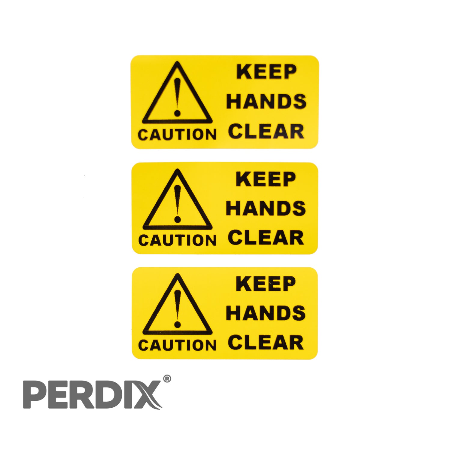 Keep Hands Clear Adhesive Labels — Perdix Wildlife Supplies