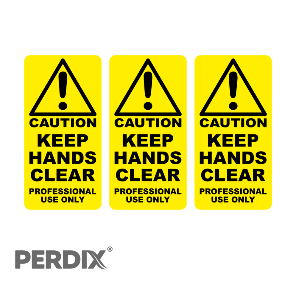 Keep Hands Clear - Professional Use Only - Labels — Perdix Wildlife ...