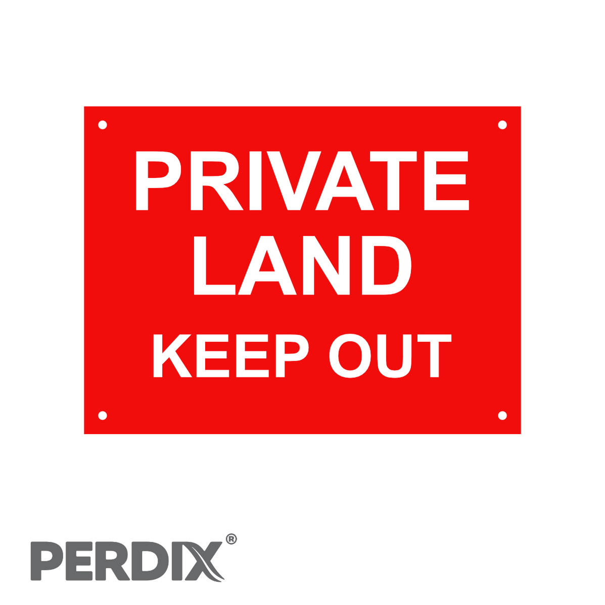 PRIVATE LAND - KEEP OUT. Gate Sign — Perdix Wildlife Supplies