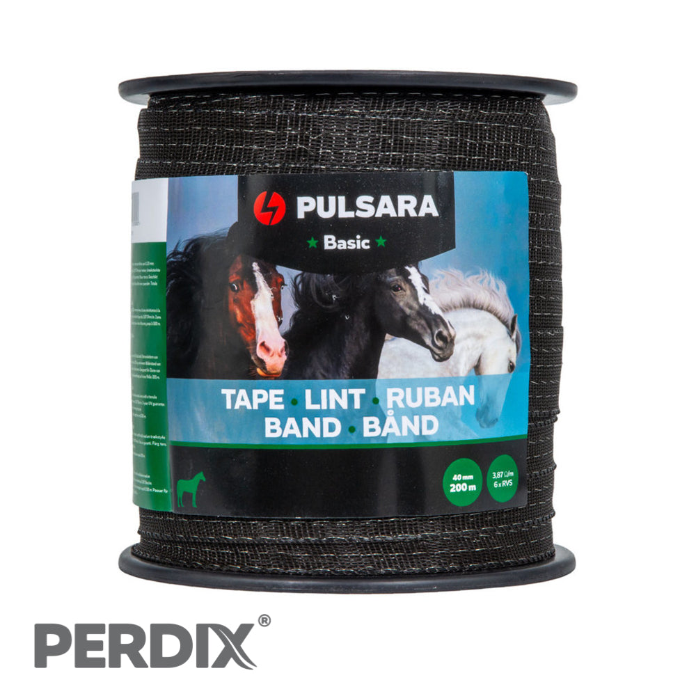 Pulsara Electric Fence Tape Basic 40mm x 200m - Terra — Perdix Wildlife ...
