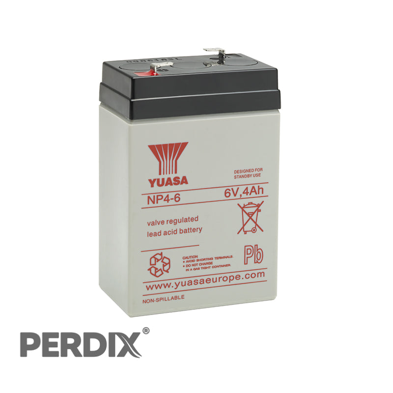 Yuasa NP4-6 6V Rechargeable Sealed Lead Acid Battery. — Perdix Wildlife ...