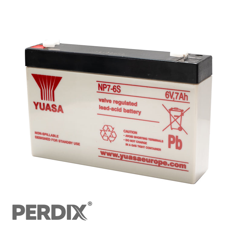 Yuasa NP7-6S 6V Rechargeable Sealed Lead Acid Battery. — Perdix ...