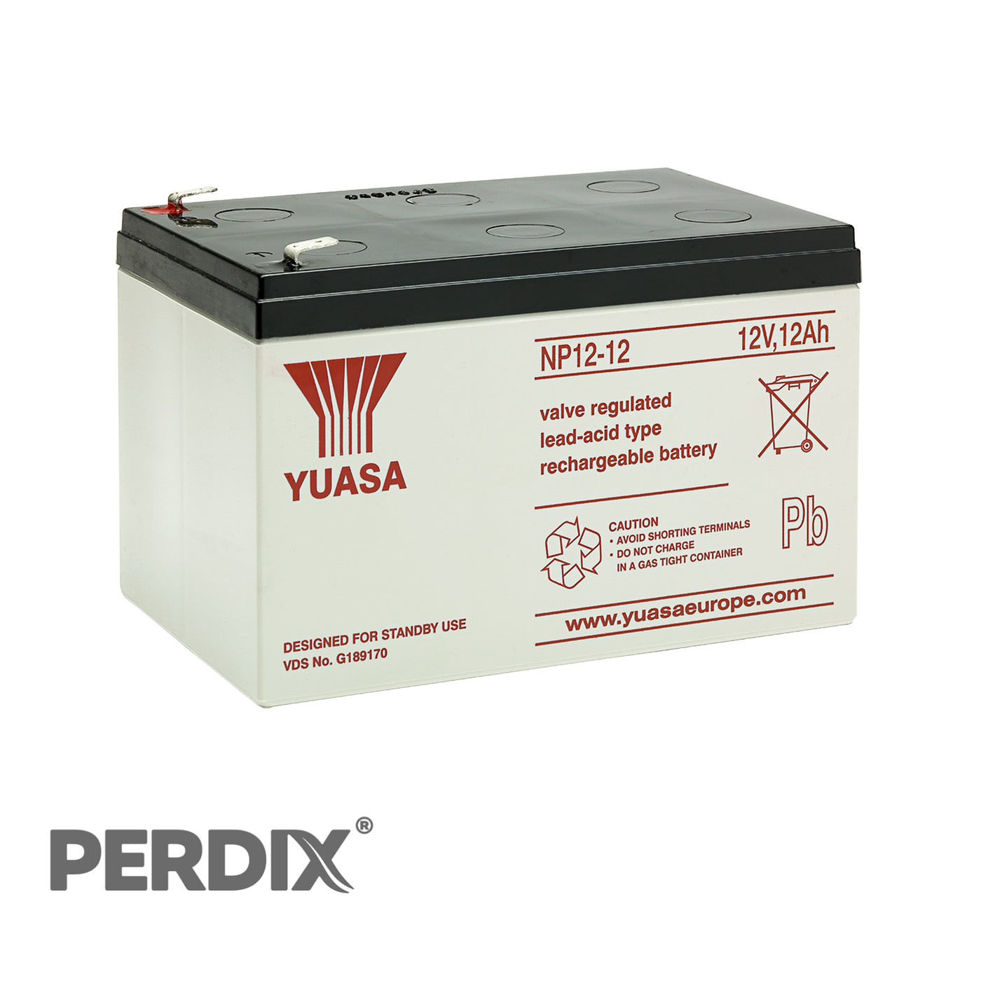 Yuasa NP12 12V Sealed Lead Acid Battery — Perdix Wildlife Supplies